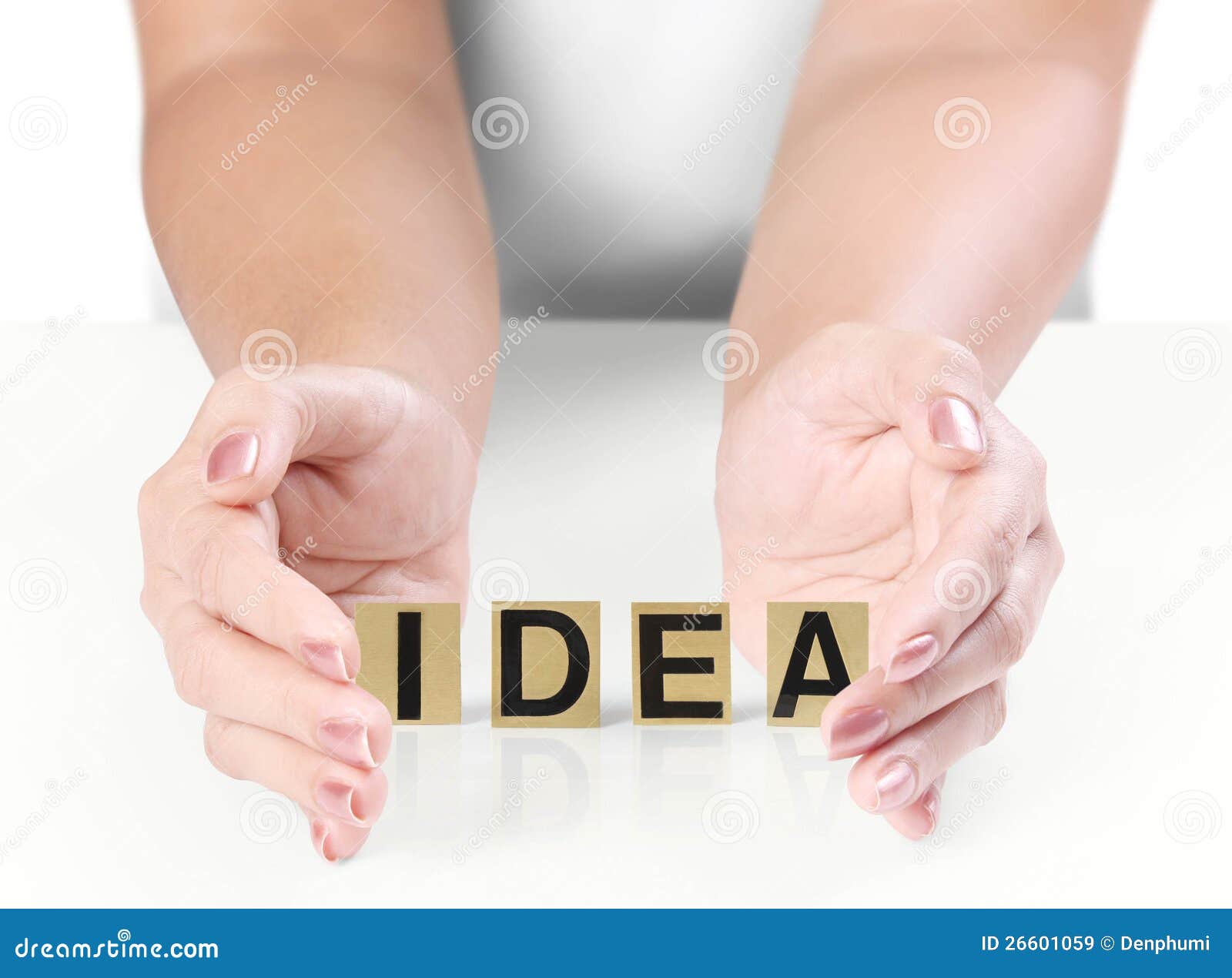 Hand and word Idea stock image. Image of achievement - 26601059