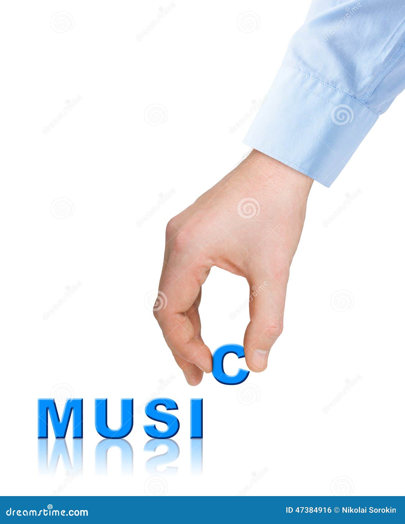 Hand and word Music stock photo. Image of computer, digital - 47384916