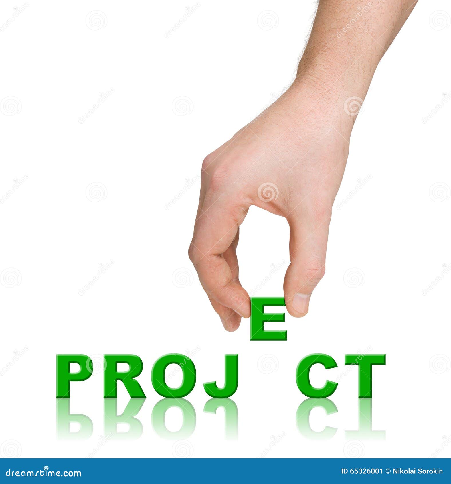 The Word `Project` Spelled Out In Clear Capitals Royalty-Free Stock ...