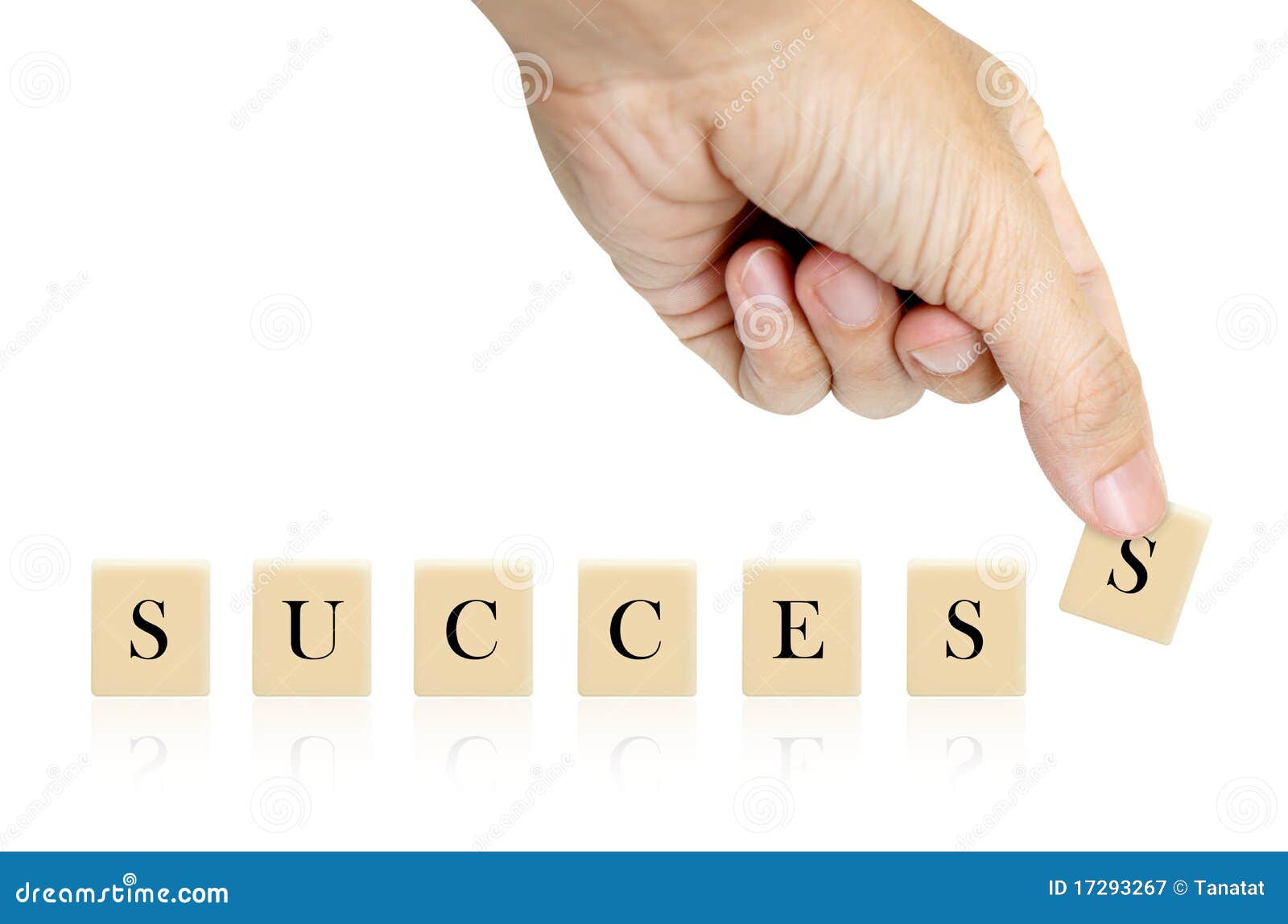 Hand and word success word stock image. Image of office - 17293267