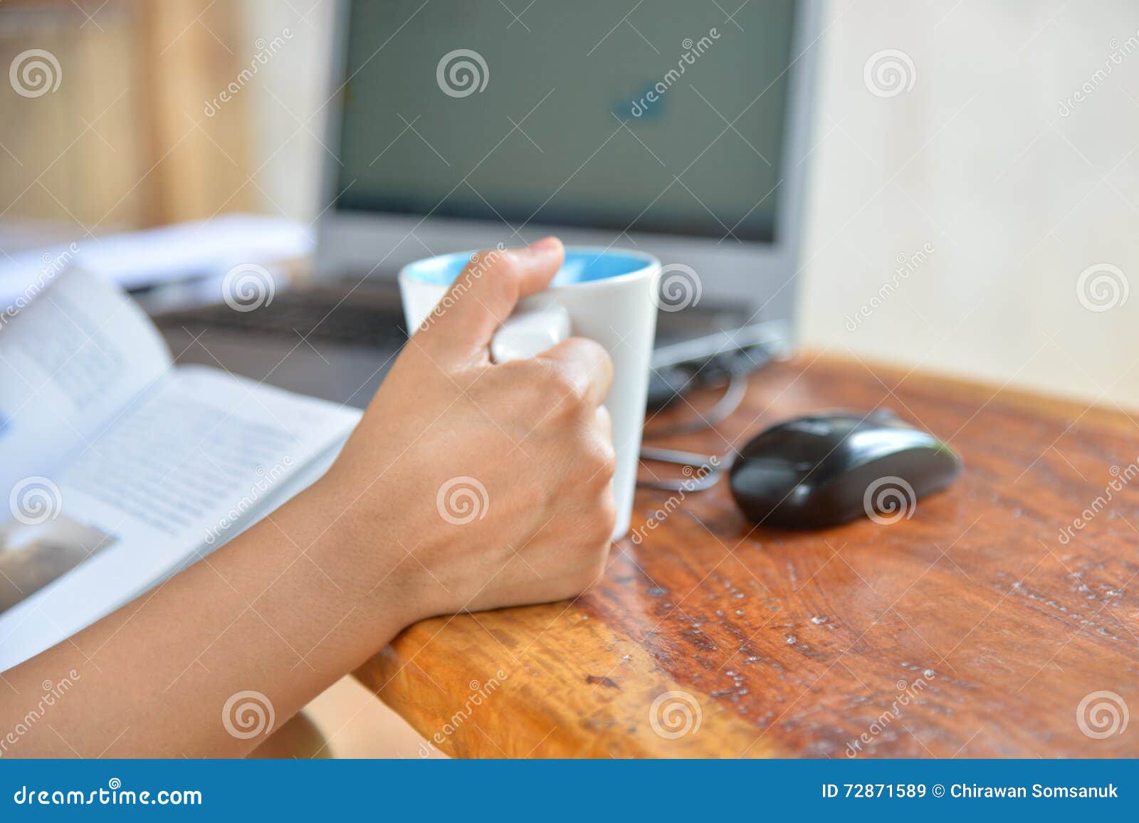 Hand work. stock image. Image of gadget, compute, freelancer - 72871589