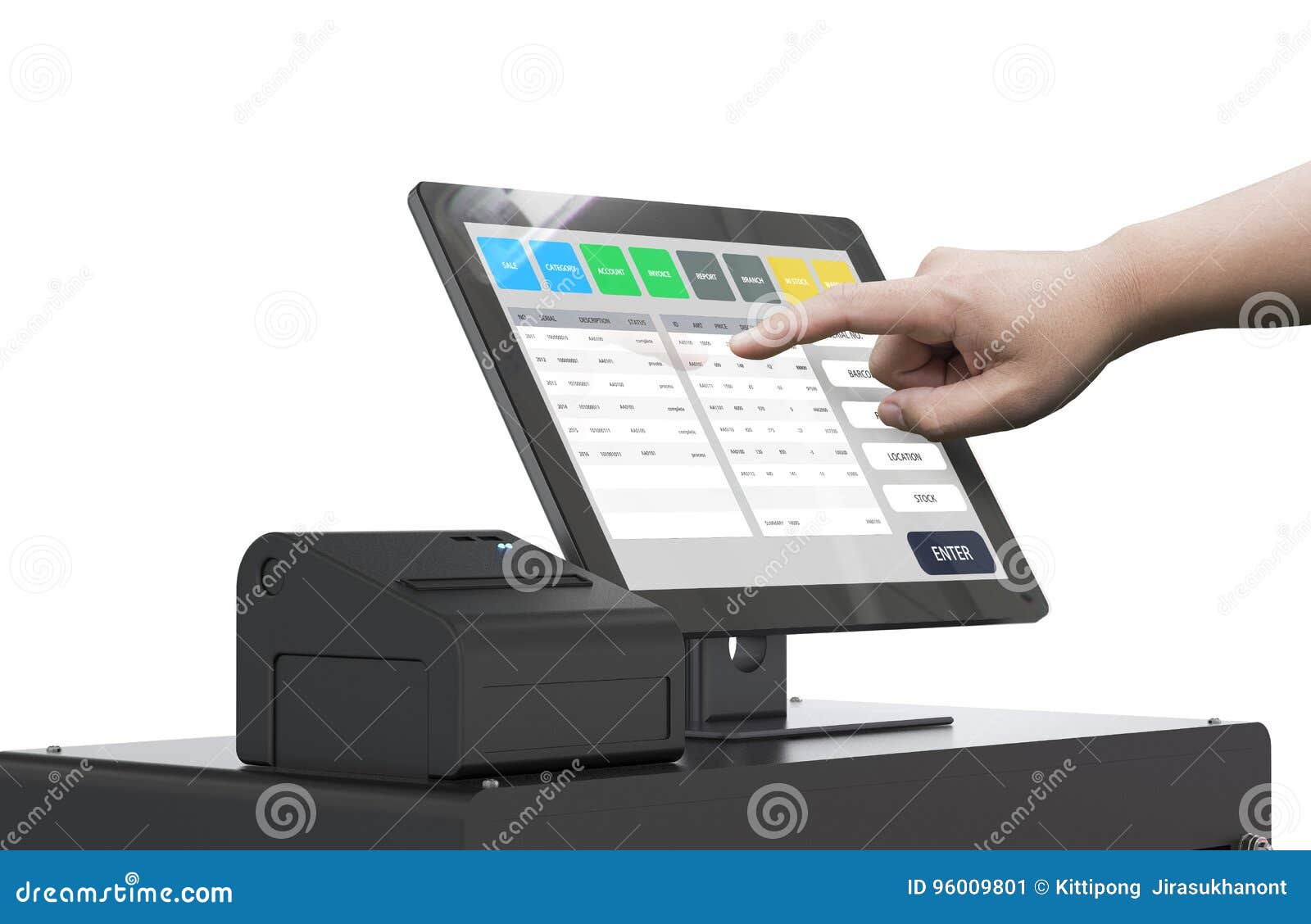 Cashier Machine Or Cash Register Terminal Royalty-Free Stock Photo ...