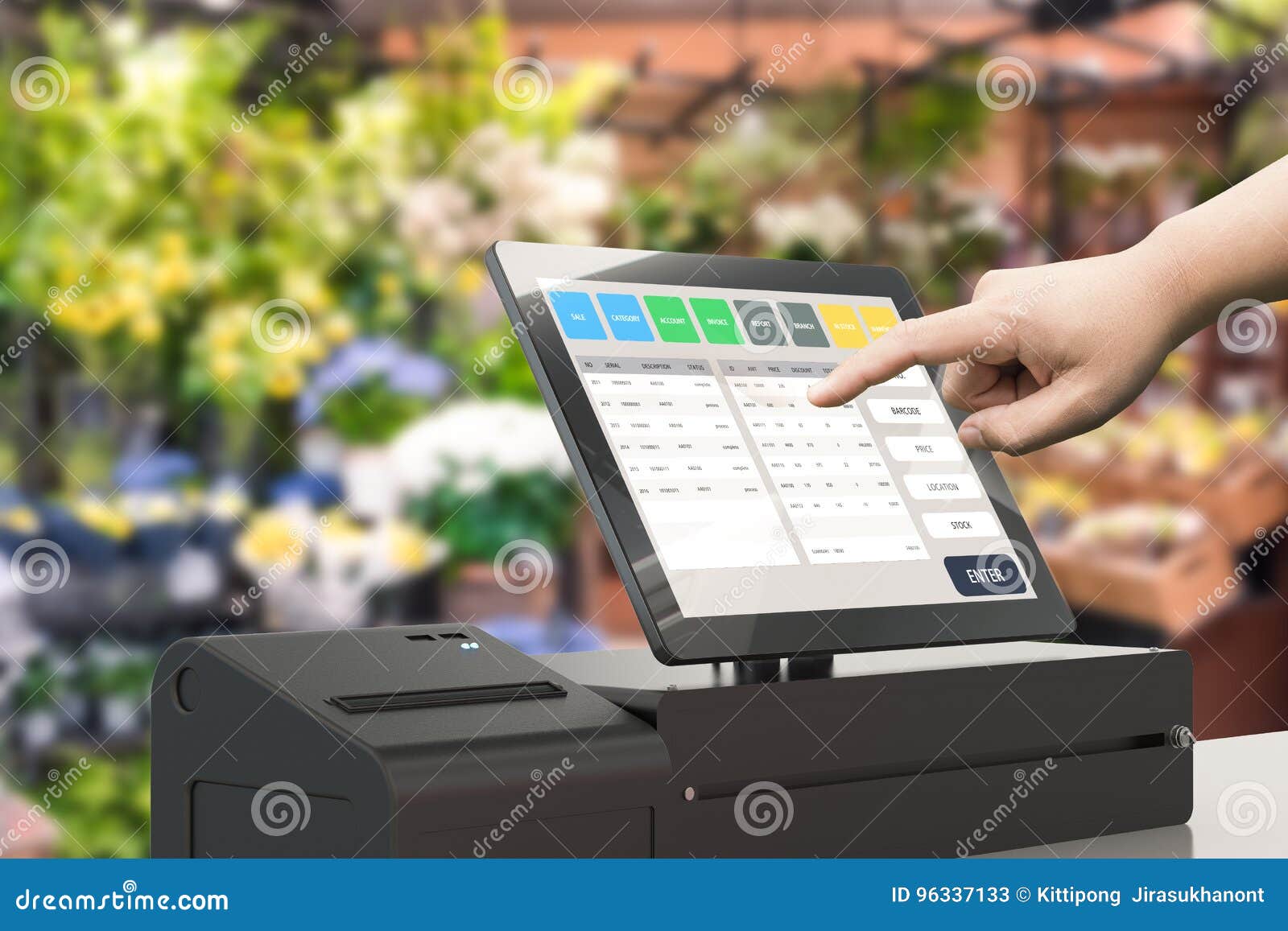 Cashier Machine Or Cash Register Terminal Royalty-Free Stock Photo ...