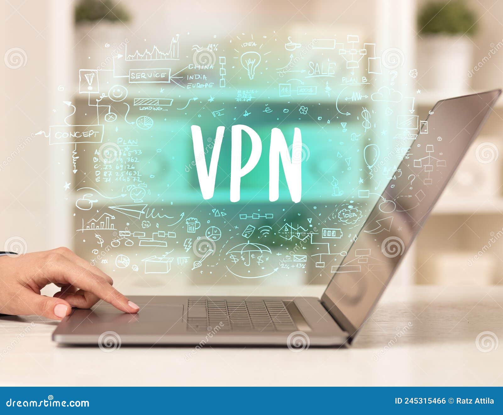 Hand Working on New Modern Computer Stock Photo - Image of consultant ...