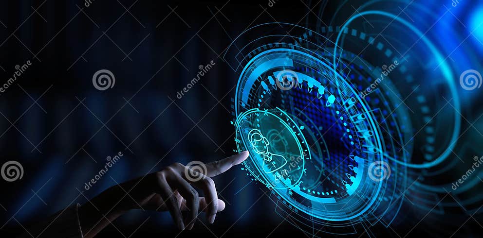 Hand Working with Technical Support and Customer Service Business ...