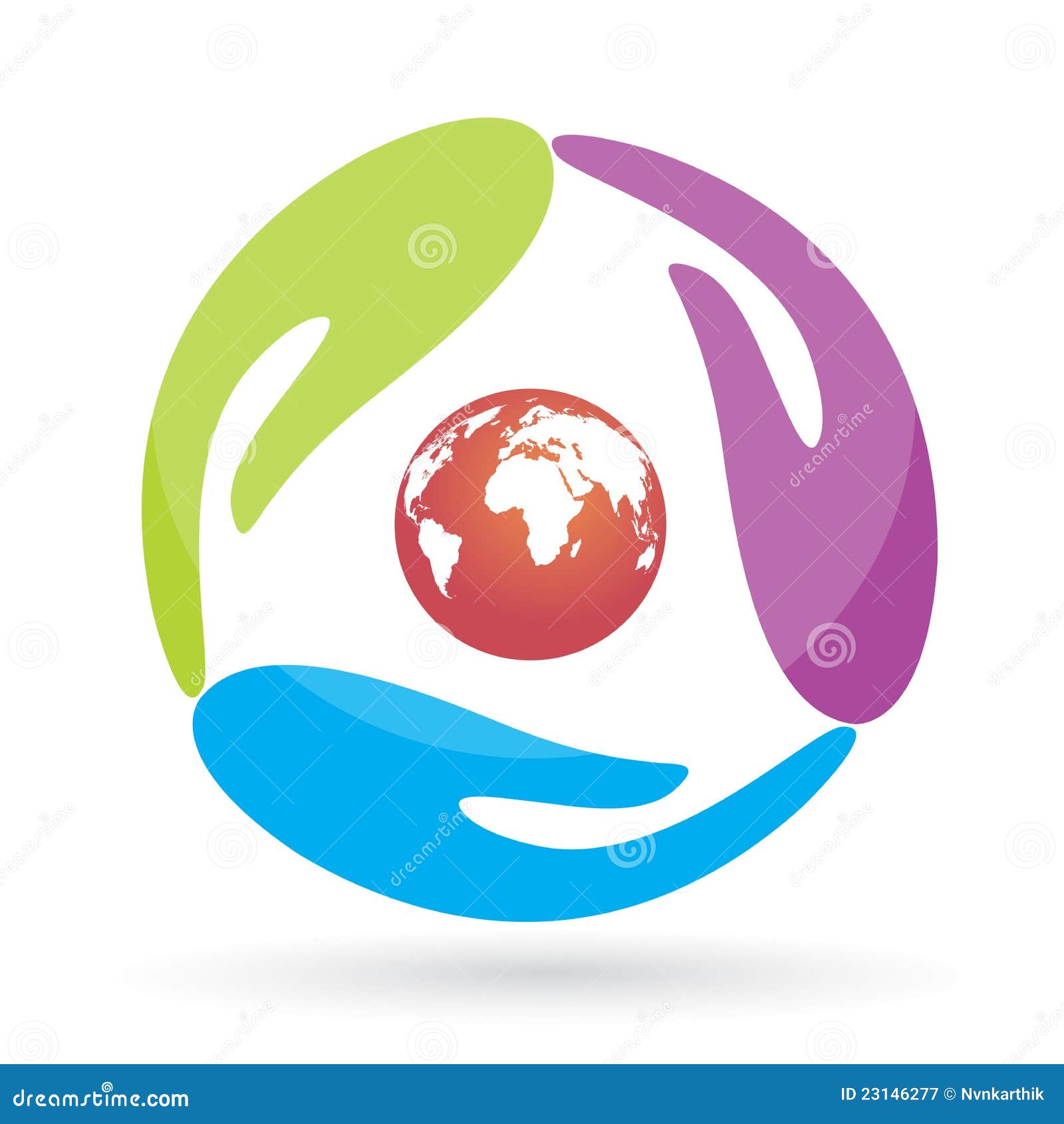 Hand world stock illustration. Illustration of communications - 23146277