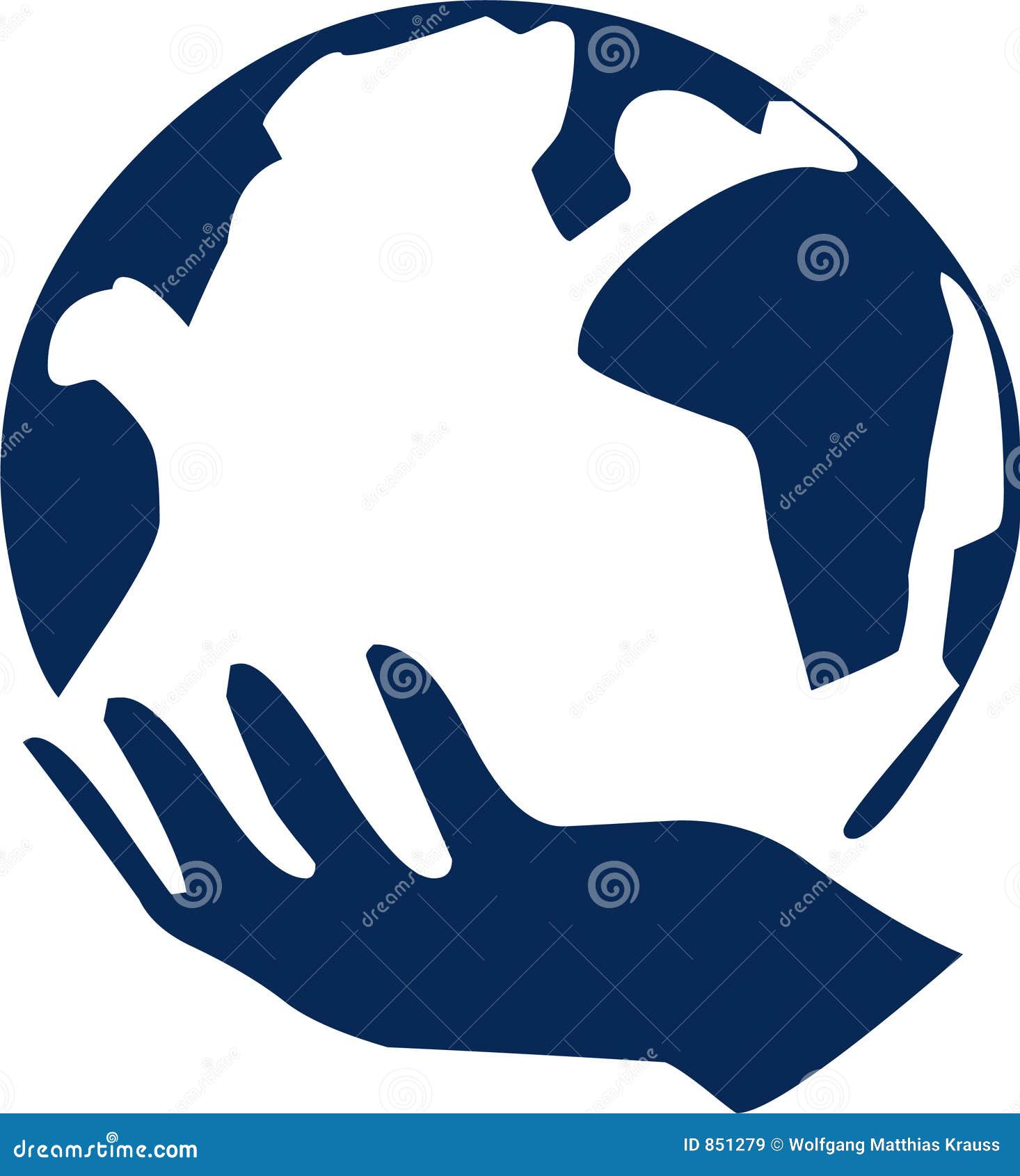 Hand World stock illustration. Illustration of globe, africa - 851279