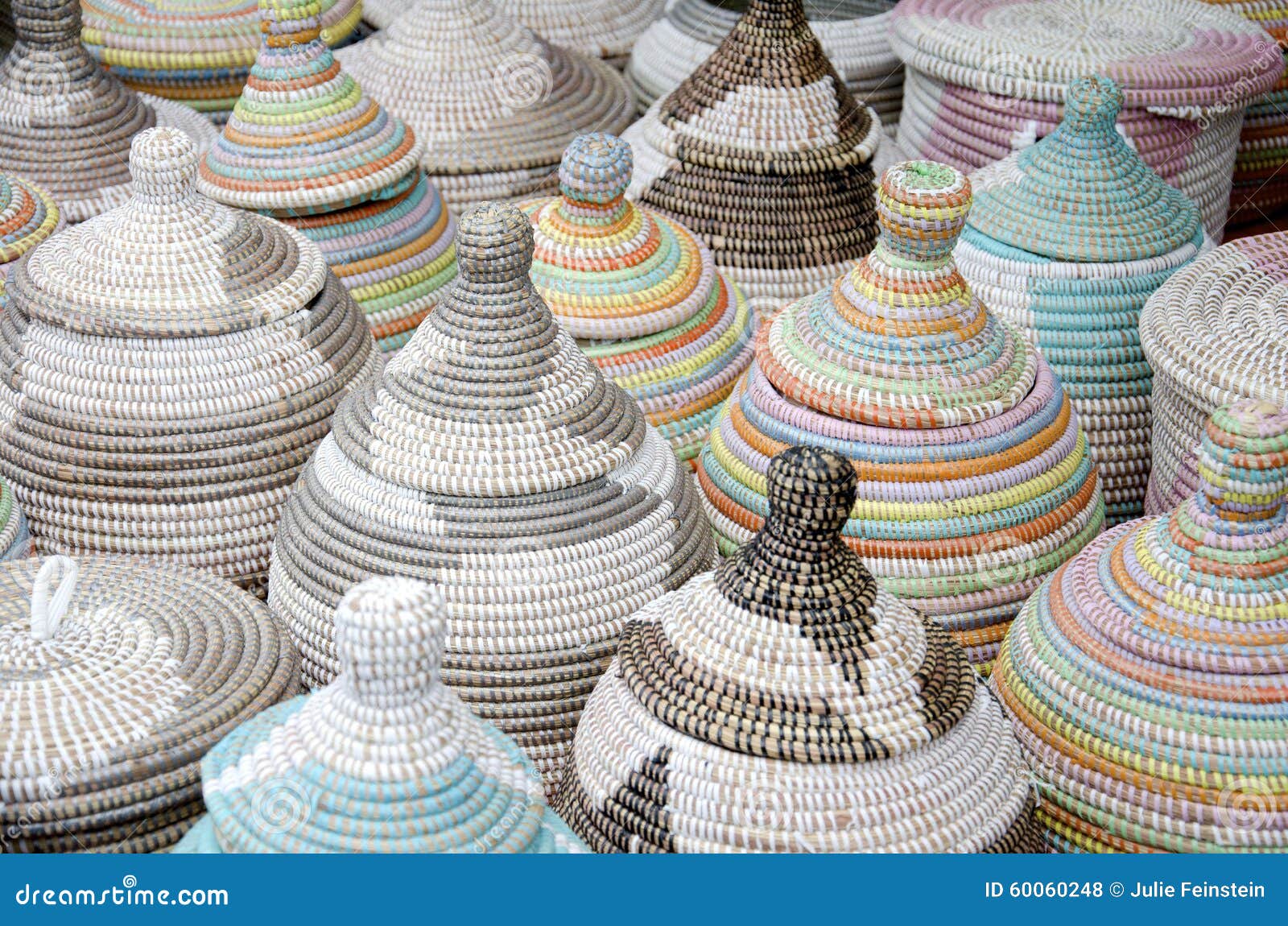 Hand Woven Baskets stock photo. Image of basket, lidded - 60060248