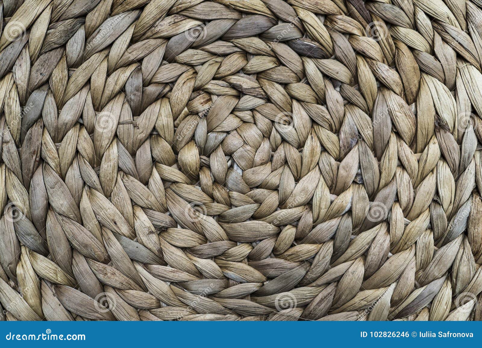 Hand-woven Traditional Rattan Rug. Texture. Stock Photo - Image of ...