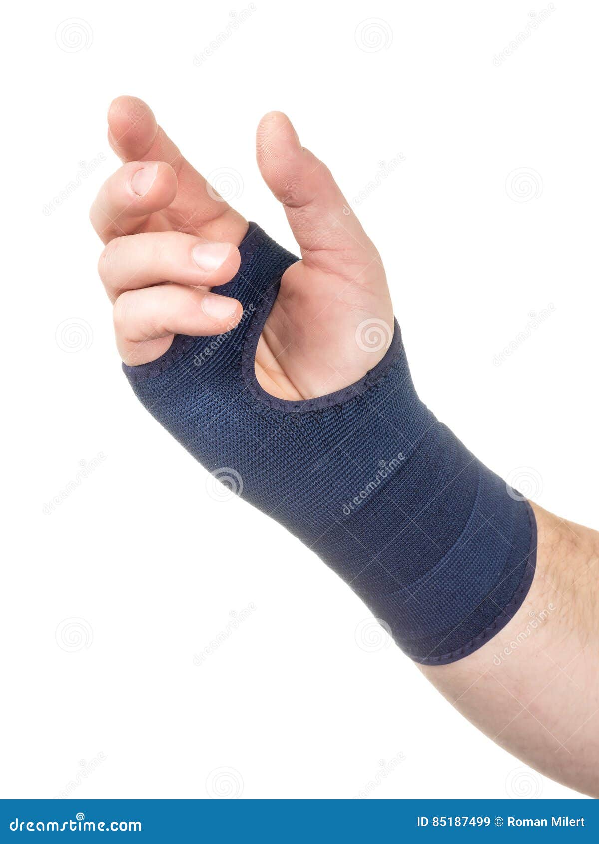Hand with wrist support stock image. Image of impaired - 85187499