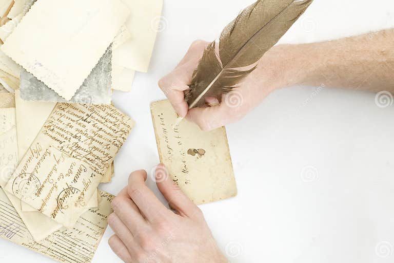 Hand write a letter stock photo. Image of handwritten - 19193342