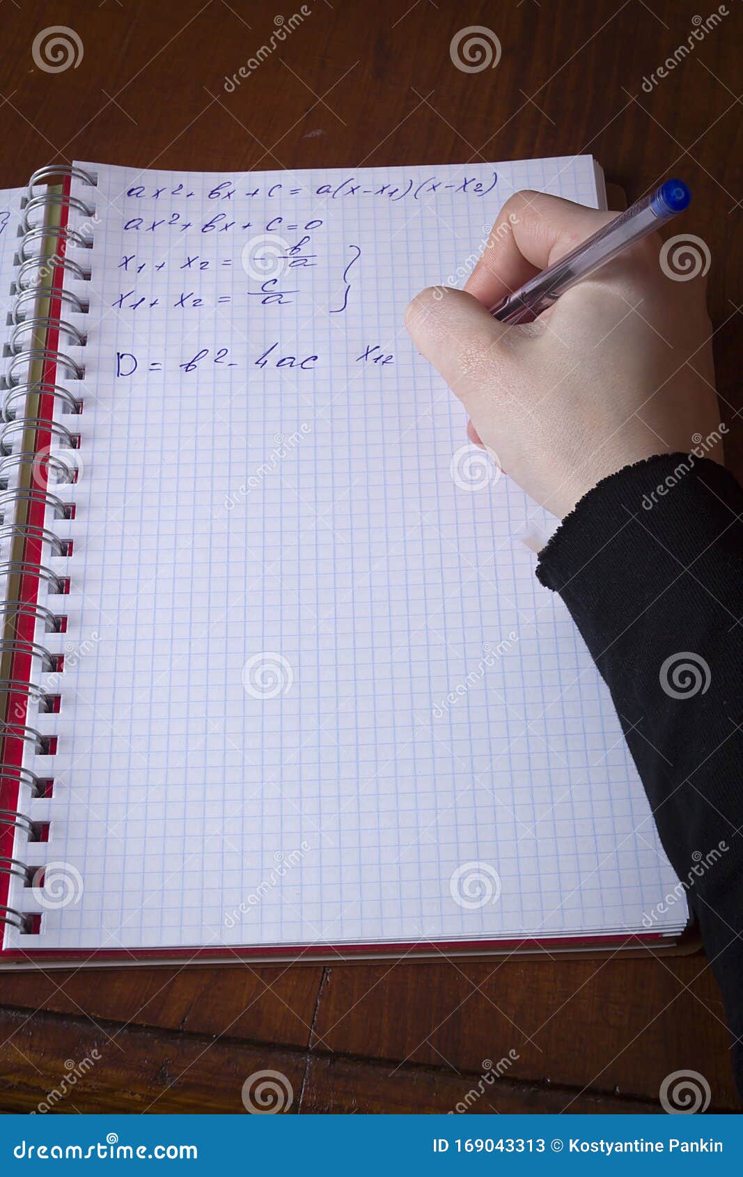 Mathematical Formulas in a Notebook Stock Image - Image of professor ... Mathematical Formulas in a Notebook Stock Image - Image of professor ...