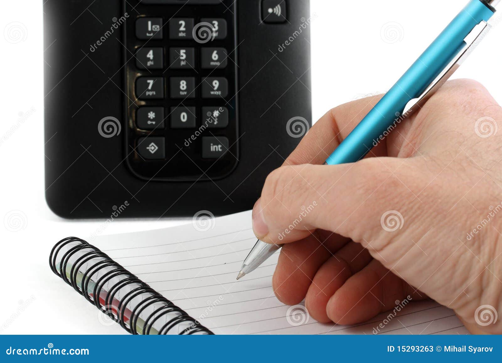 Hand Writes a Pen on an Notebook Stock Image - Image of planner, office ...