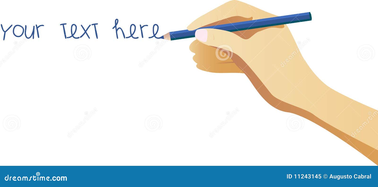 Hand Writing stock vector. Illustration of close, graphic - 11243145