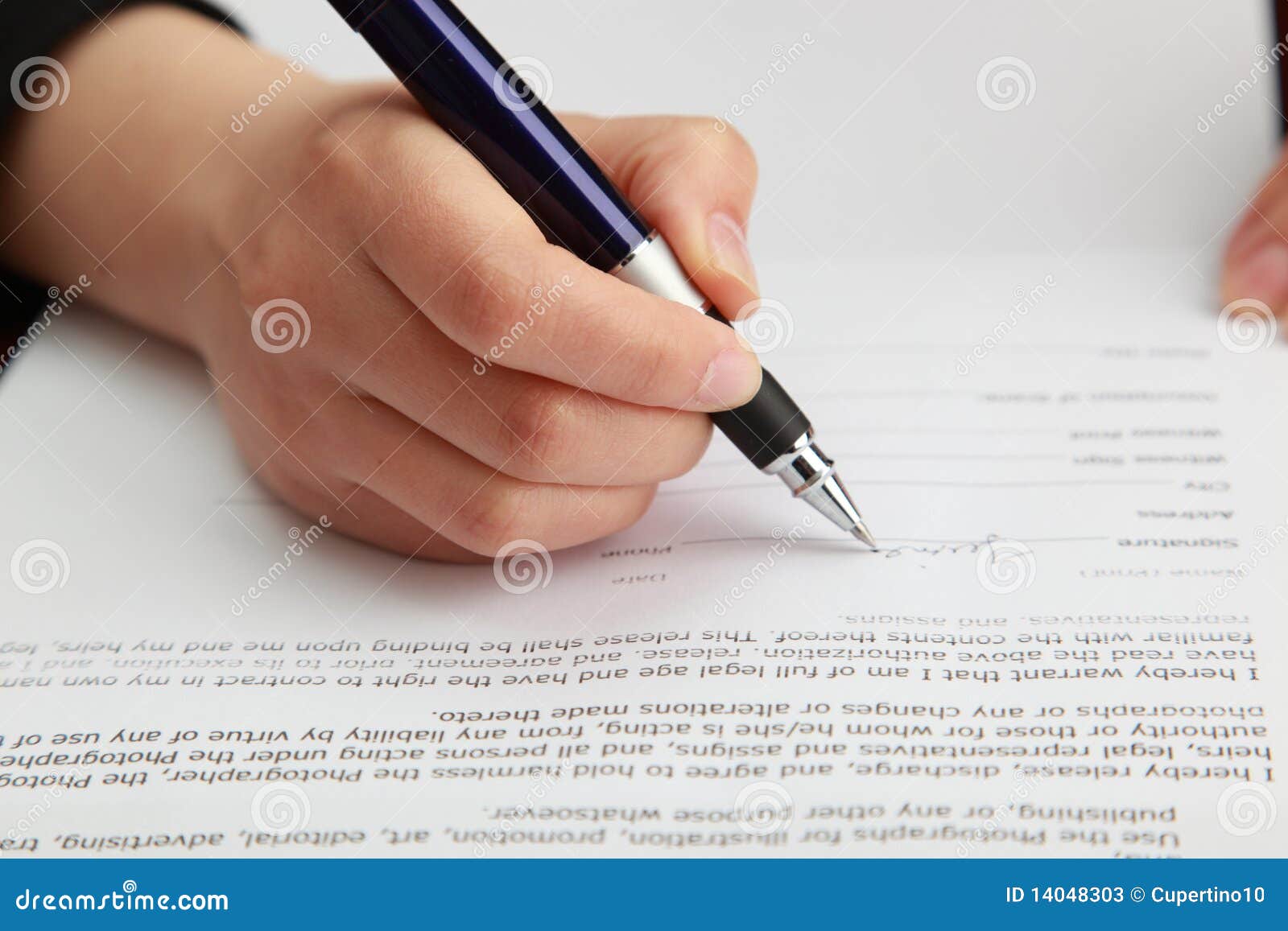 Hand writing stock image. Image of human, paper, fingers - 14048303