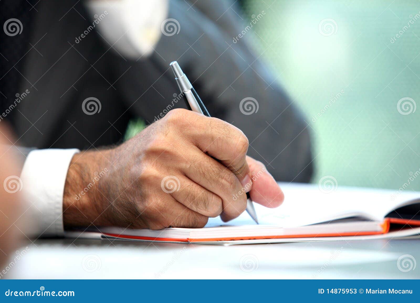 Hand writing stock image. Image of human, commerce, cooperation - 14875953