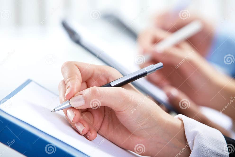 Hand writing stock photo. Image of occupation, lecture - 16601878