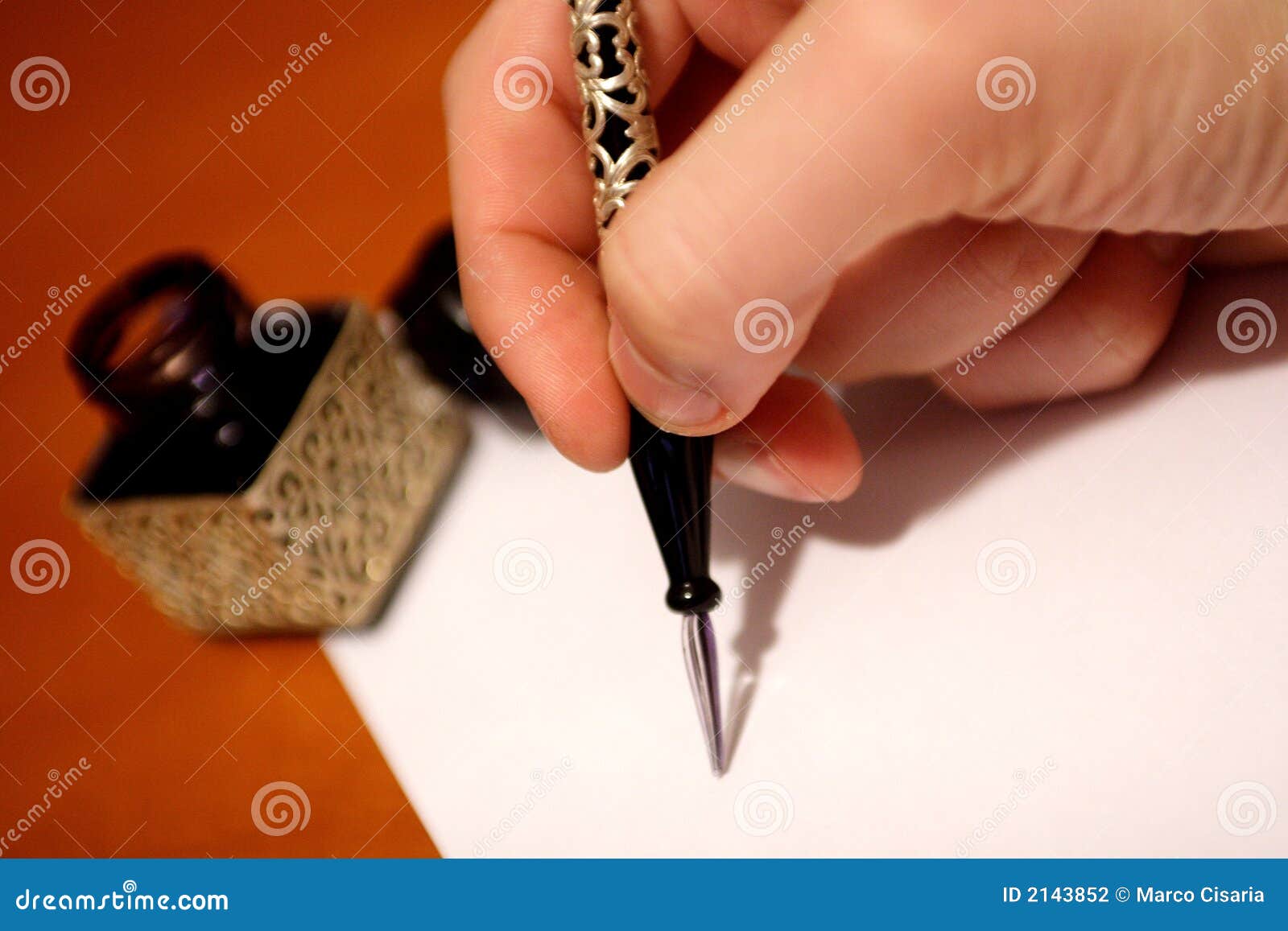 Hand writing stock photo. Image of hobby, important, rose - 2143852