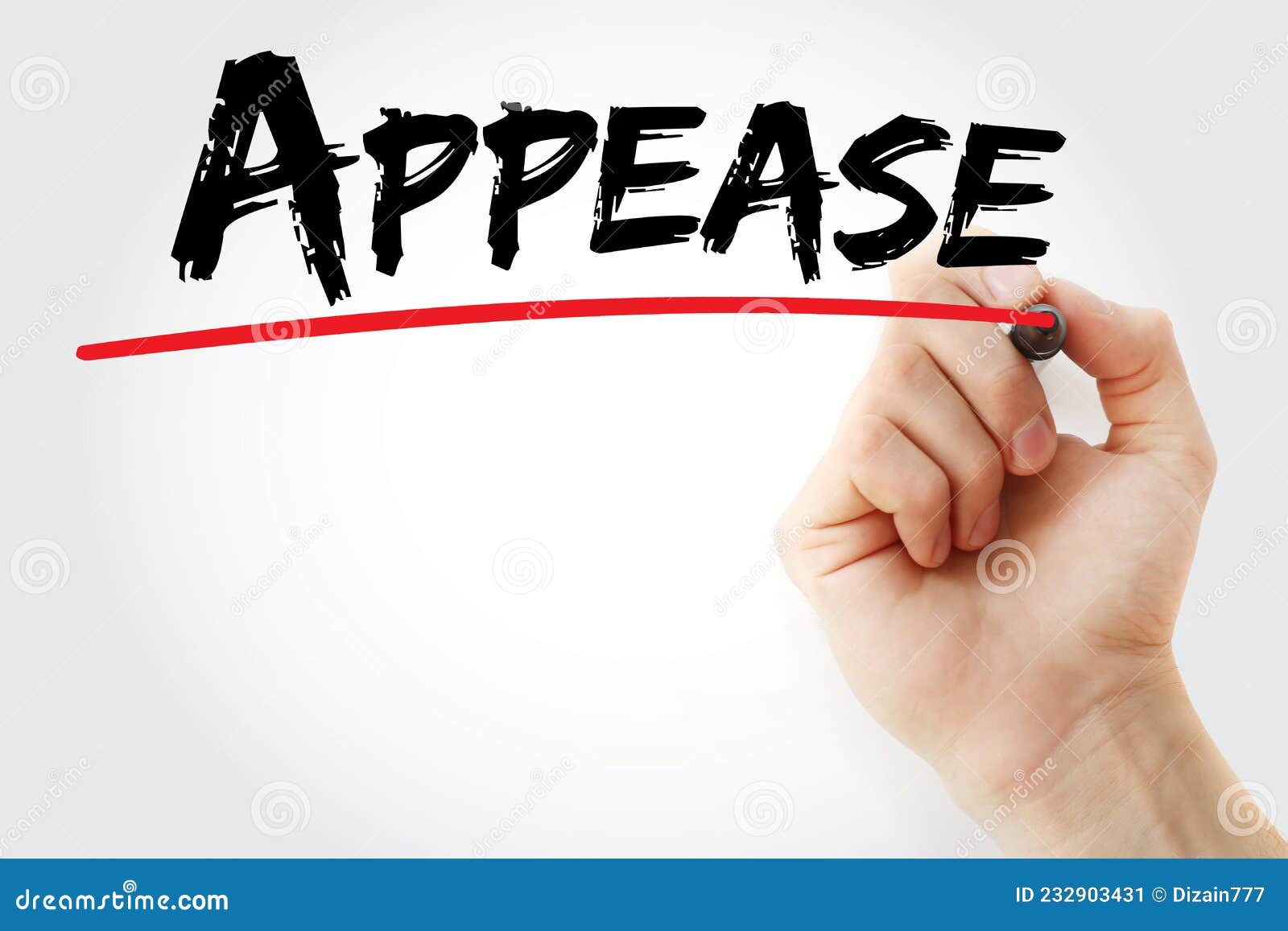 Hand Writing Appease with Marker Stock Image - Image of nature ...