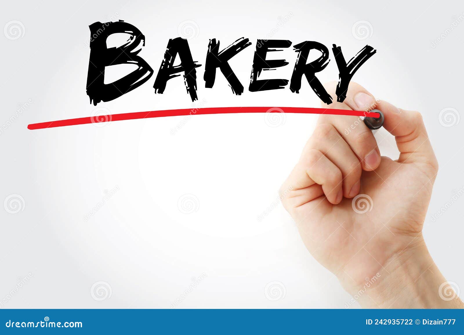 Hand Writing Bakery with Marker, Concept Background Stock Photo - Image ...