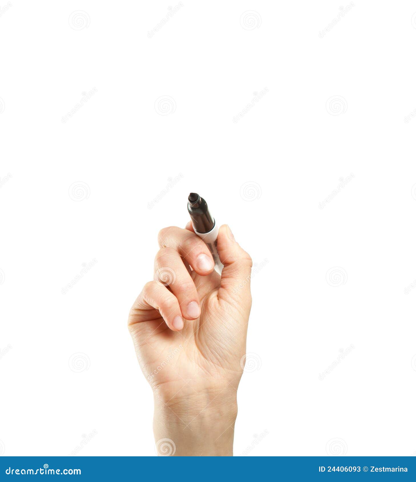 Hand Writing with Black Marker Stock Image - Image of copy, closeup ...