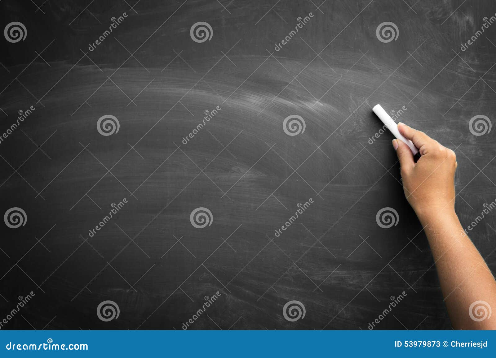 Hand Writing on a Blackboard Stock Image - Image of blackboard, blank ...