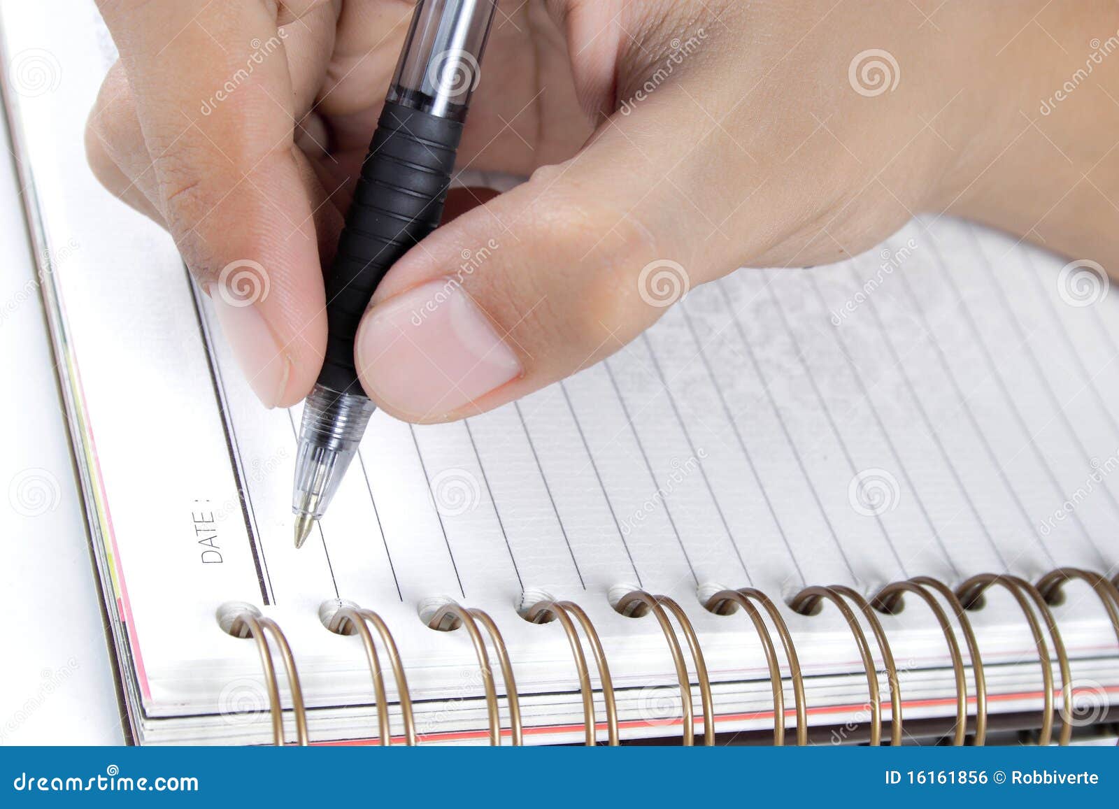 Hand writing on a book stock photo. Image of journal - 16161856