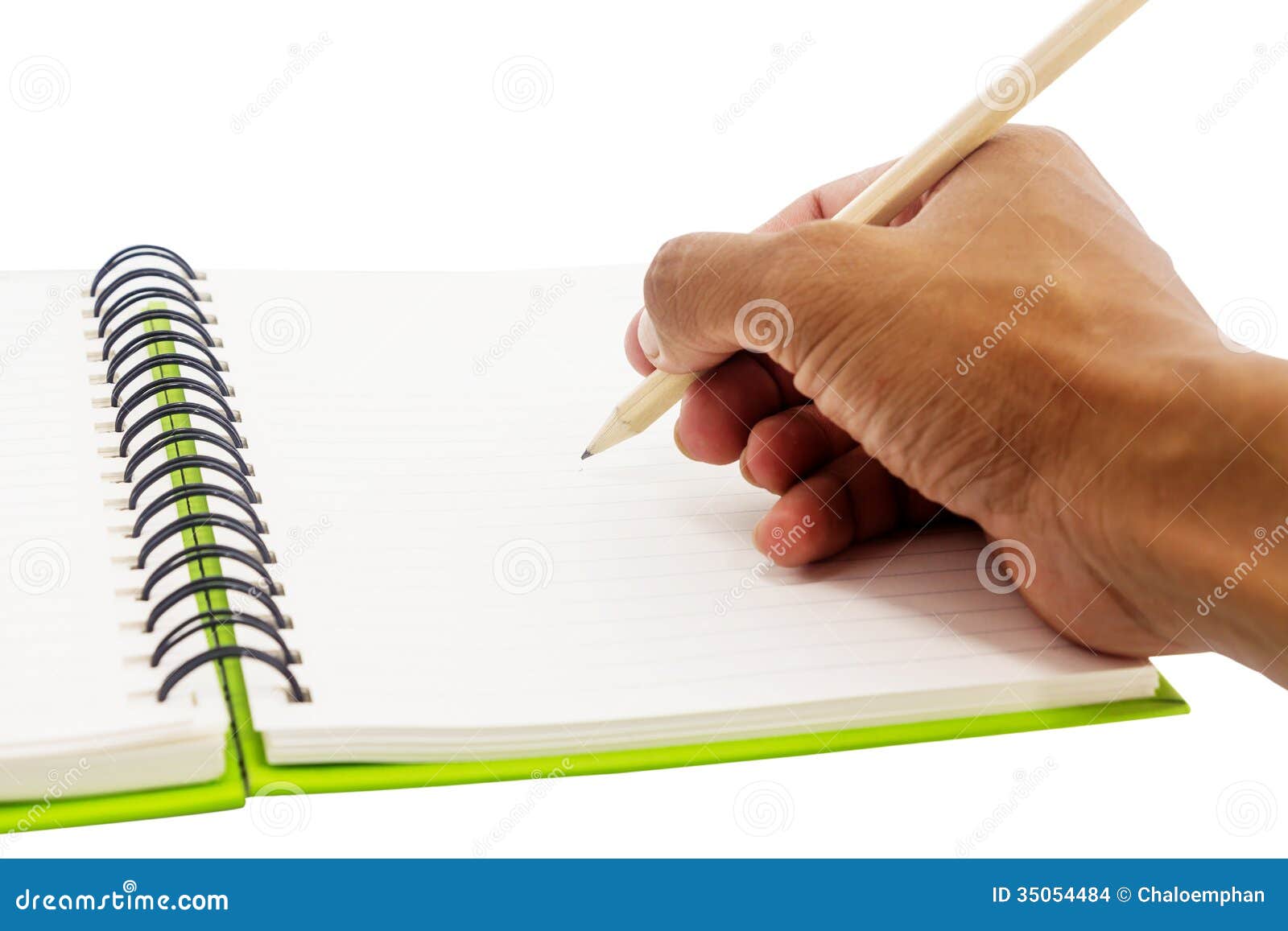 Hand writing on book stock photo. Image of education - 35054484