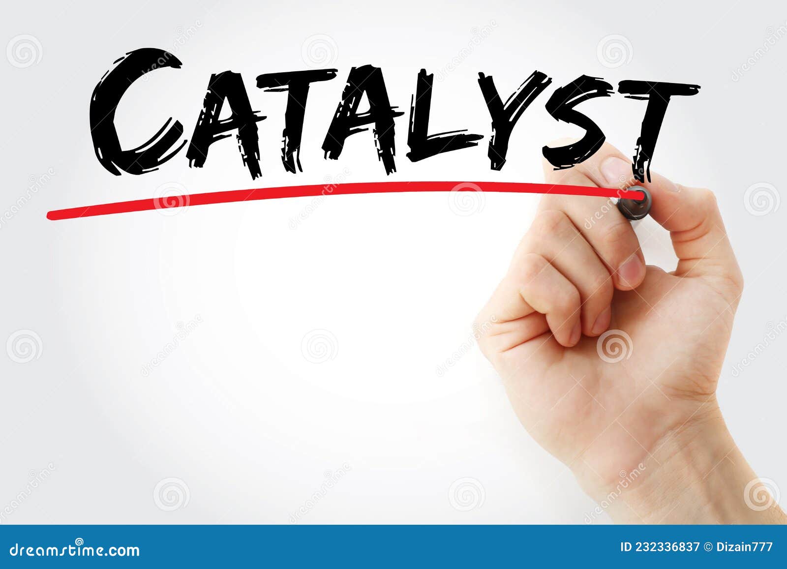 Catalyst Surface With Catalytic Reaction Vector Illustration ...