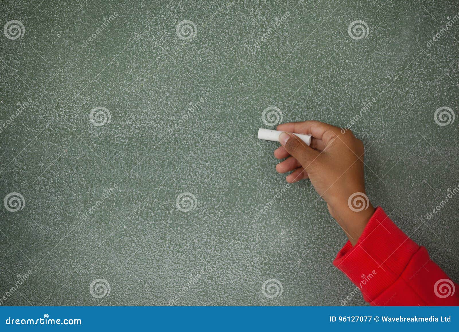 Hand Writing on Chalk Board Stock Image - Image of elementary ...