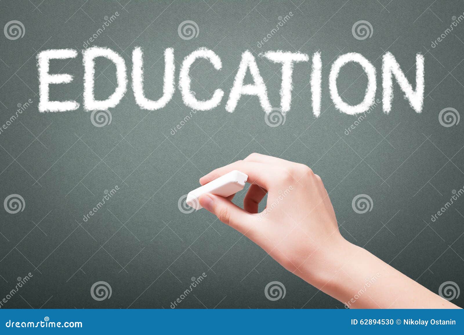 Hand Writing with Chalk Concept Stock Photo - Image of expertise ...