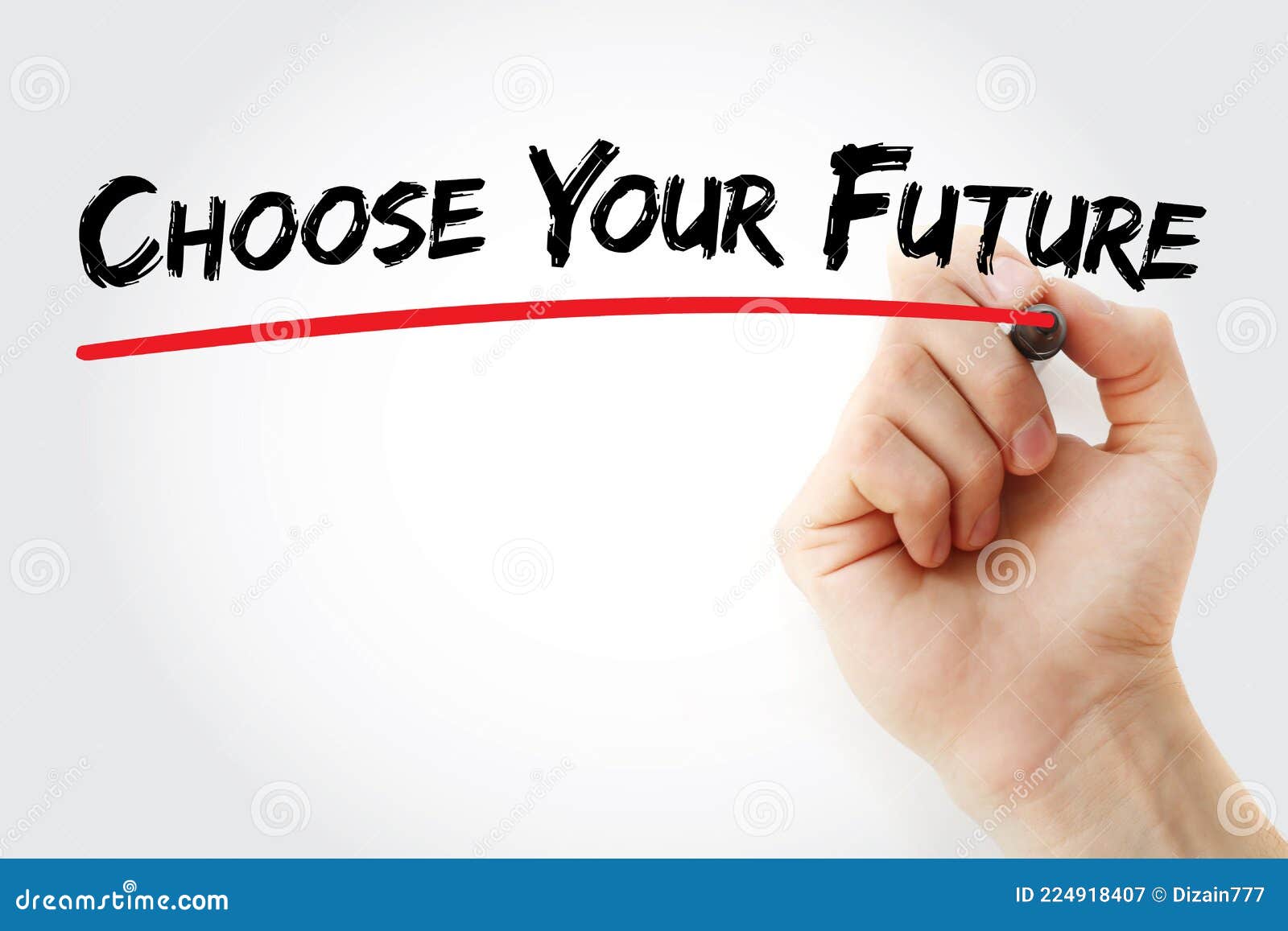 Hand Writing Choose Your Future with Marker, Concept Background Stock ...