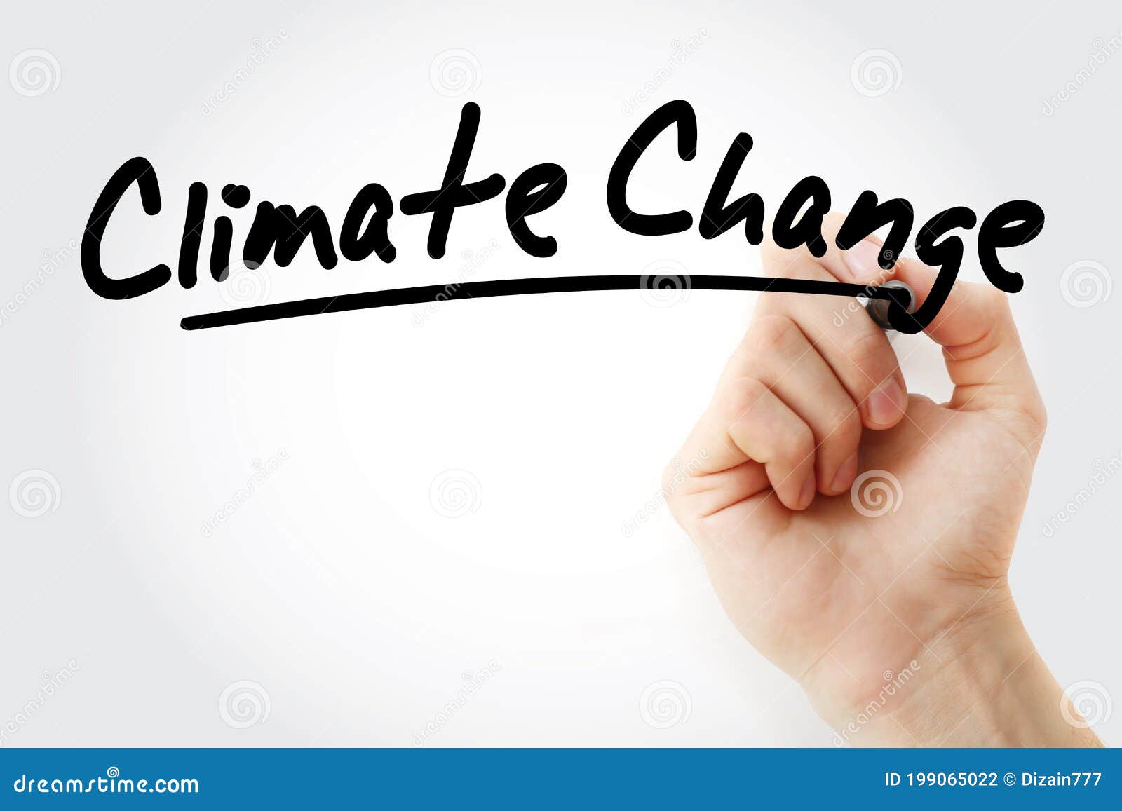 Hand Writing Climate Change with Marker Stock Photo - Image of climate ...
