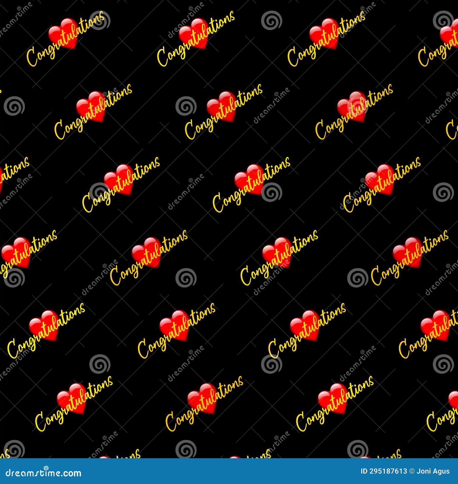 Hand Writing Congrats Pattern Stock Illustration - Illustration of ...