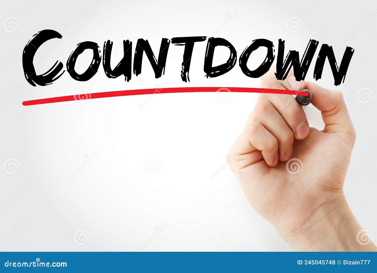 Hand Writing Countdown with Marker, Concept Background Stock Photo ...