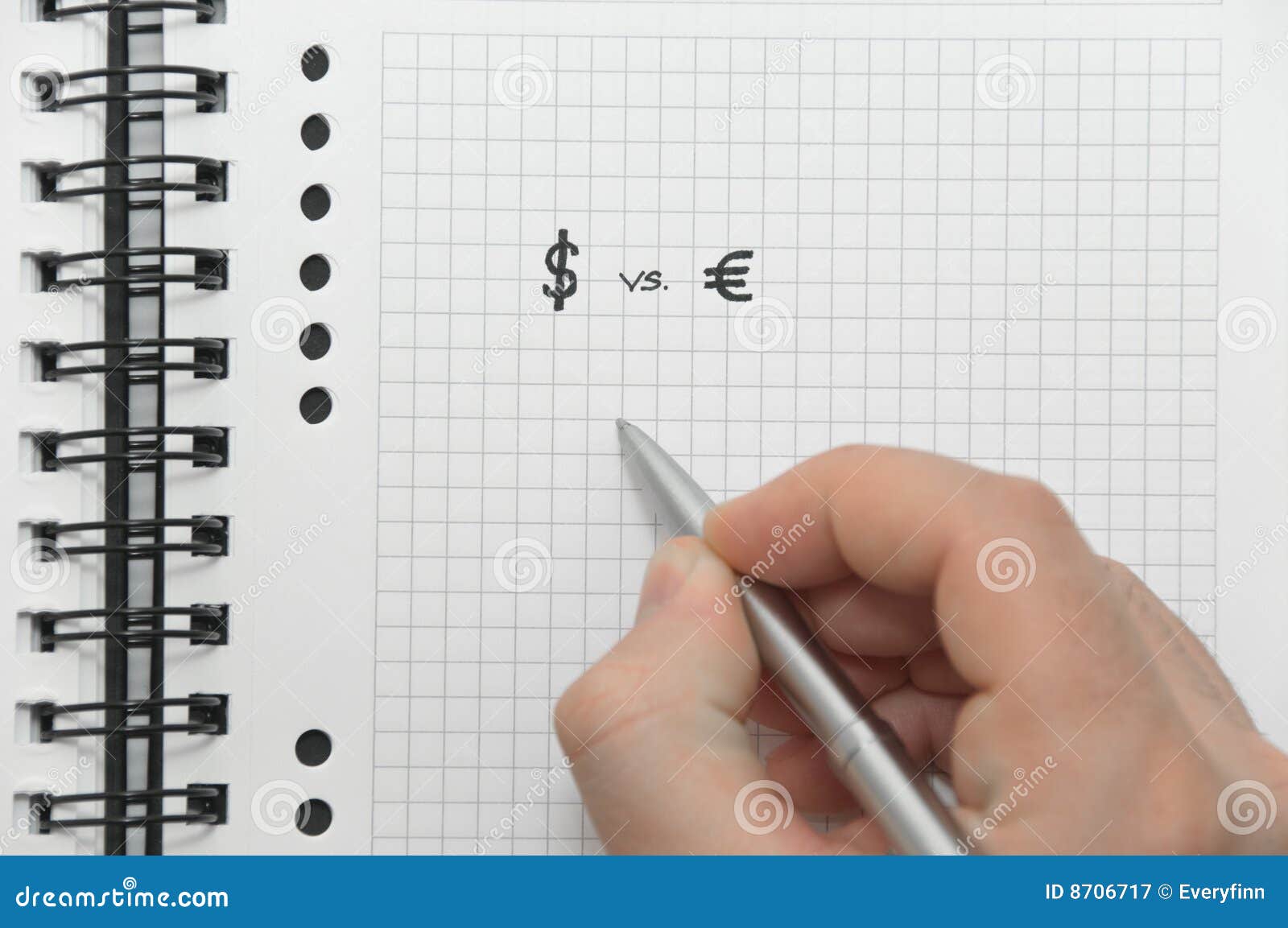 Hand Writing Dollar and Euro Symbols Stock Image - Image of battle ...