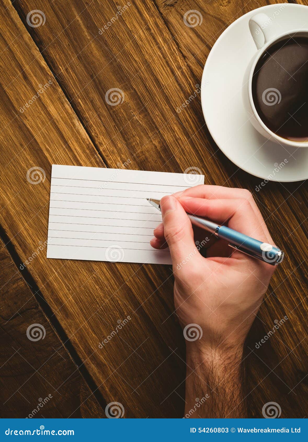 Hand Writing On The Flashcard Stock Image | CartoonDealer.com #54260803