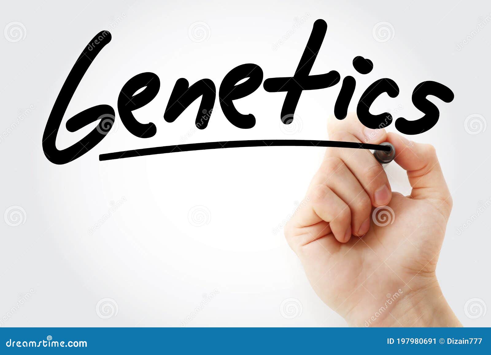 Hand Writing Genetics with Marker Stock Image - Image of heterozygous ...