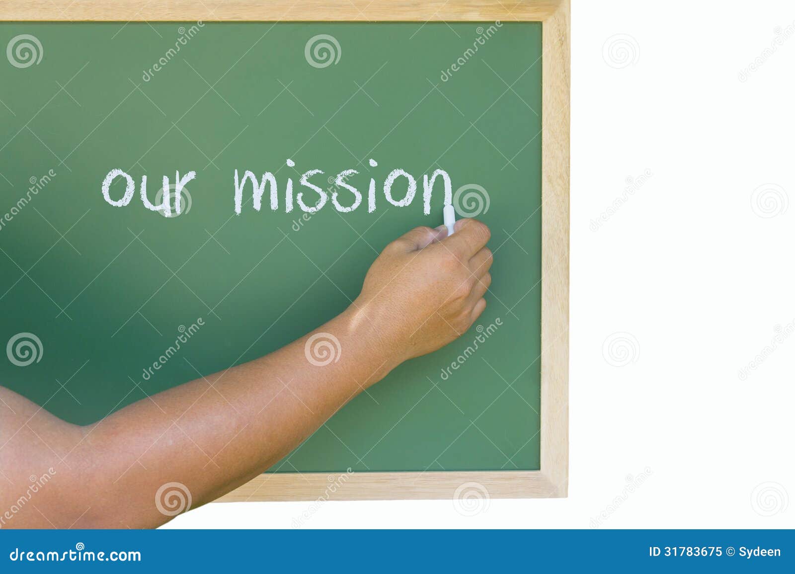 Hand Writing on Green Board Stock Image - Image of writing, chalk: 31783675