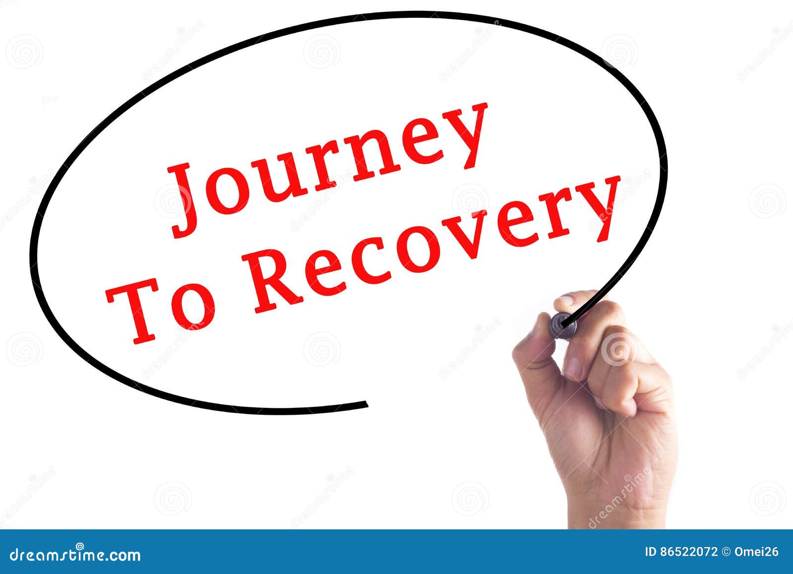 Journey To Recovery Signboard Stock Photography | CartoonDealer.com ...