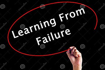 Hand Writing Learning from Failure Stock Photo - Image of educate, fail ...