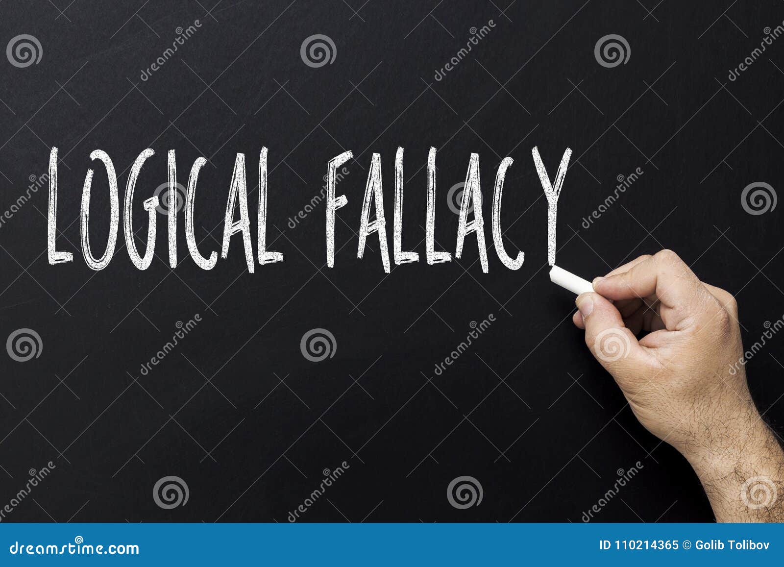 Logical Fallacy Text Written Against Ultra Violet Background Stock ...