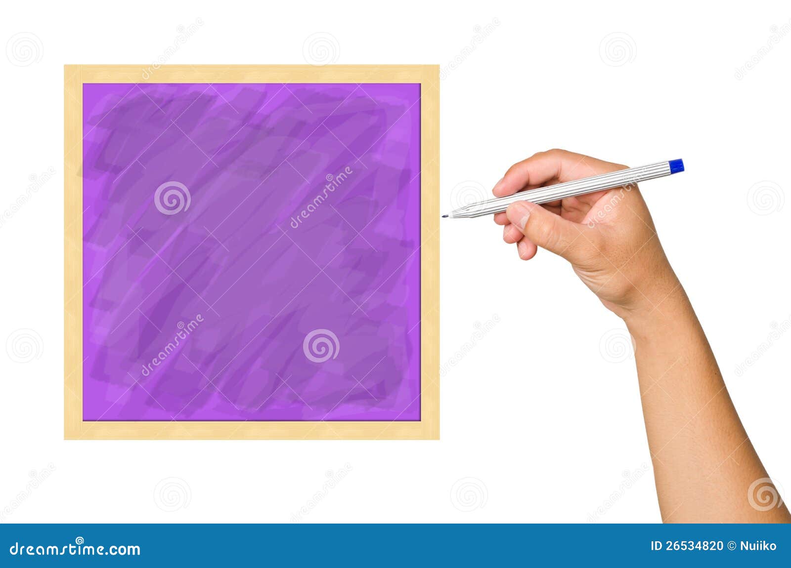 Hand Writing with Marker Isolated Stock Photo - Image of idea, black ...