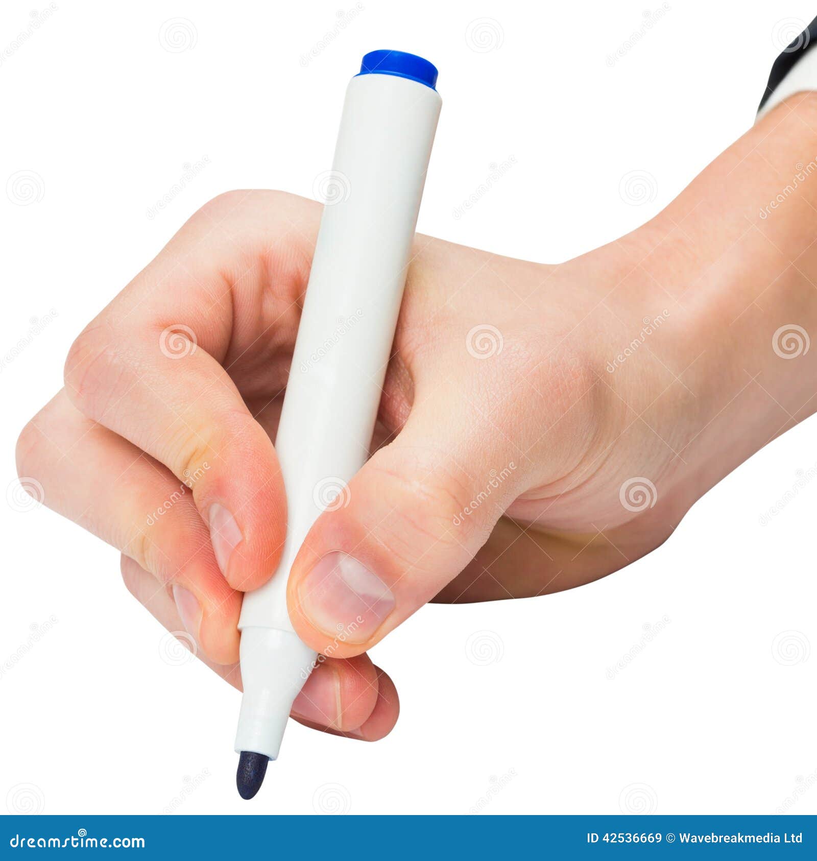 Hand writing with a marker stock image. Image of marker - 42536669