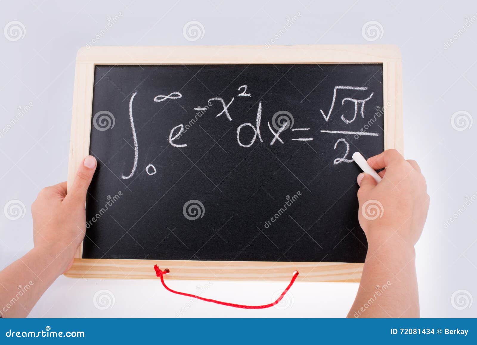 Hand Writing a Math Problem on Board Stock Photo - Image of arithmetic ...