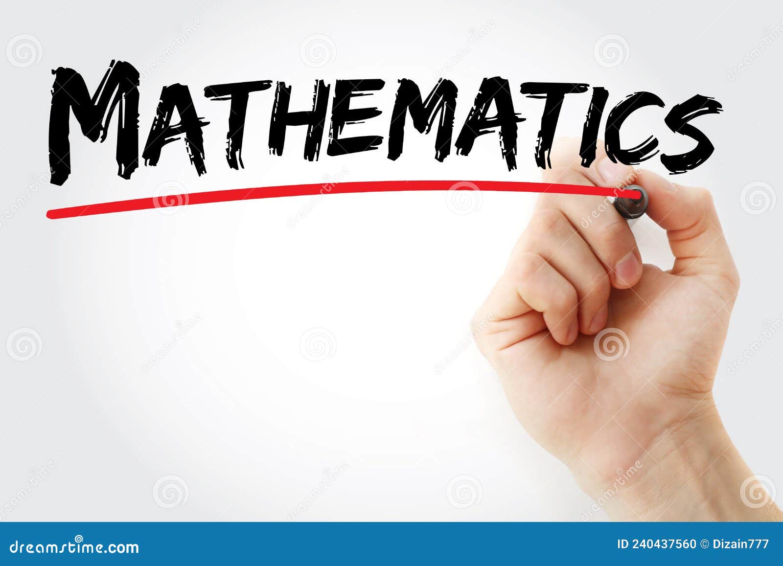 Hand Writing Mathematics with Marker, Concept Background Stock Photo ...