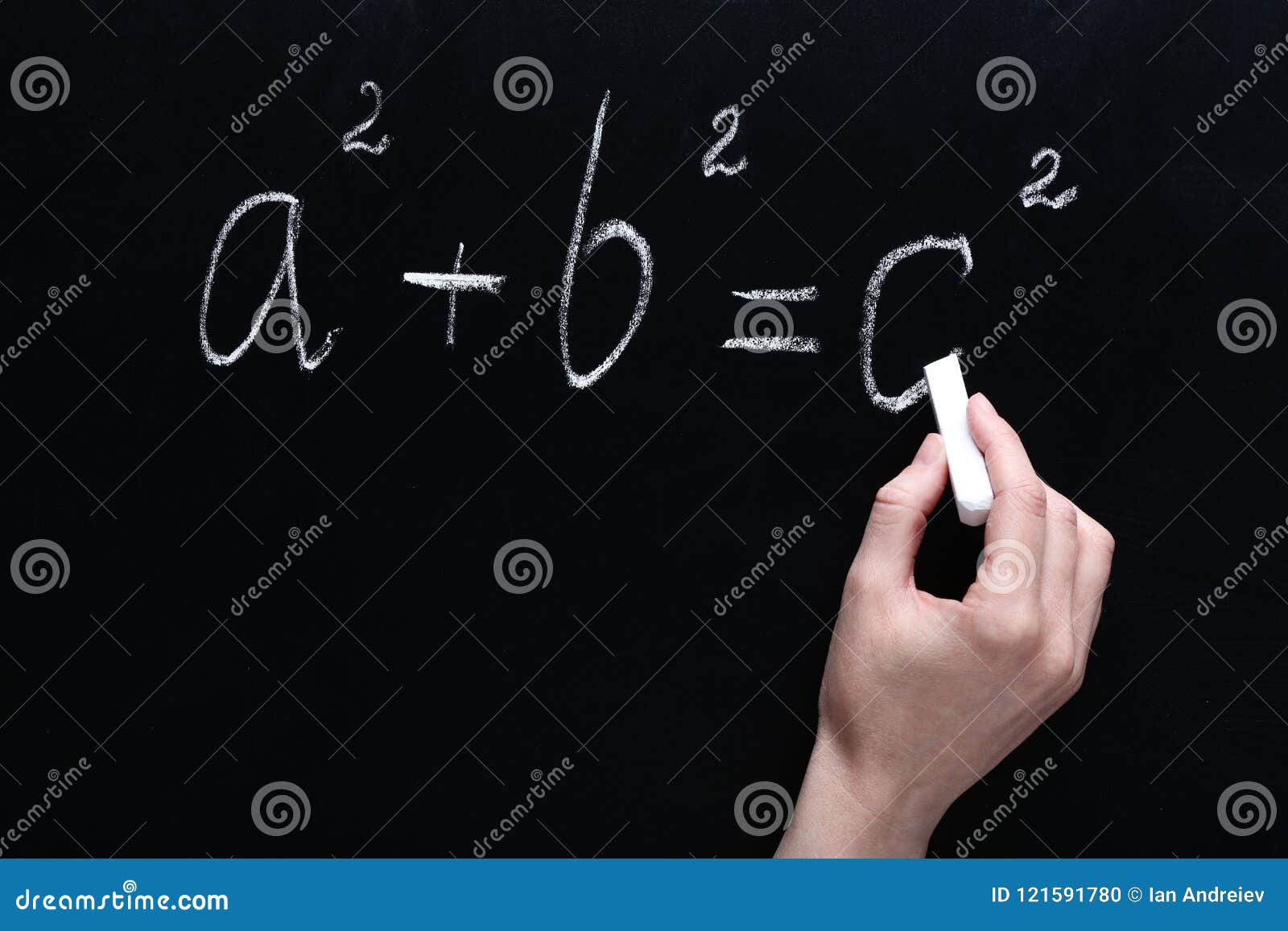 Hand Writing Maths Formulas Stock Photo - Image of college, learn ...