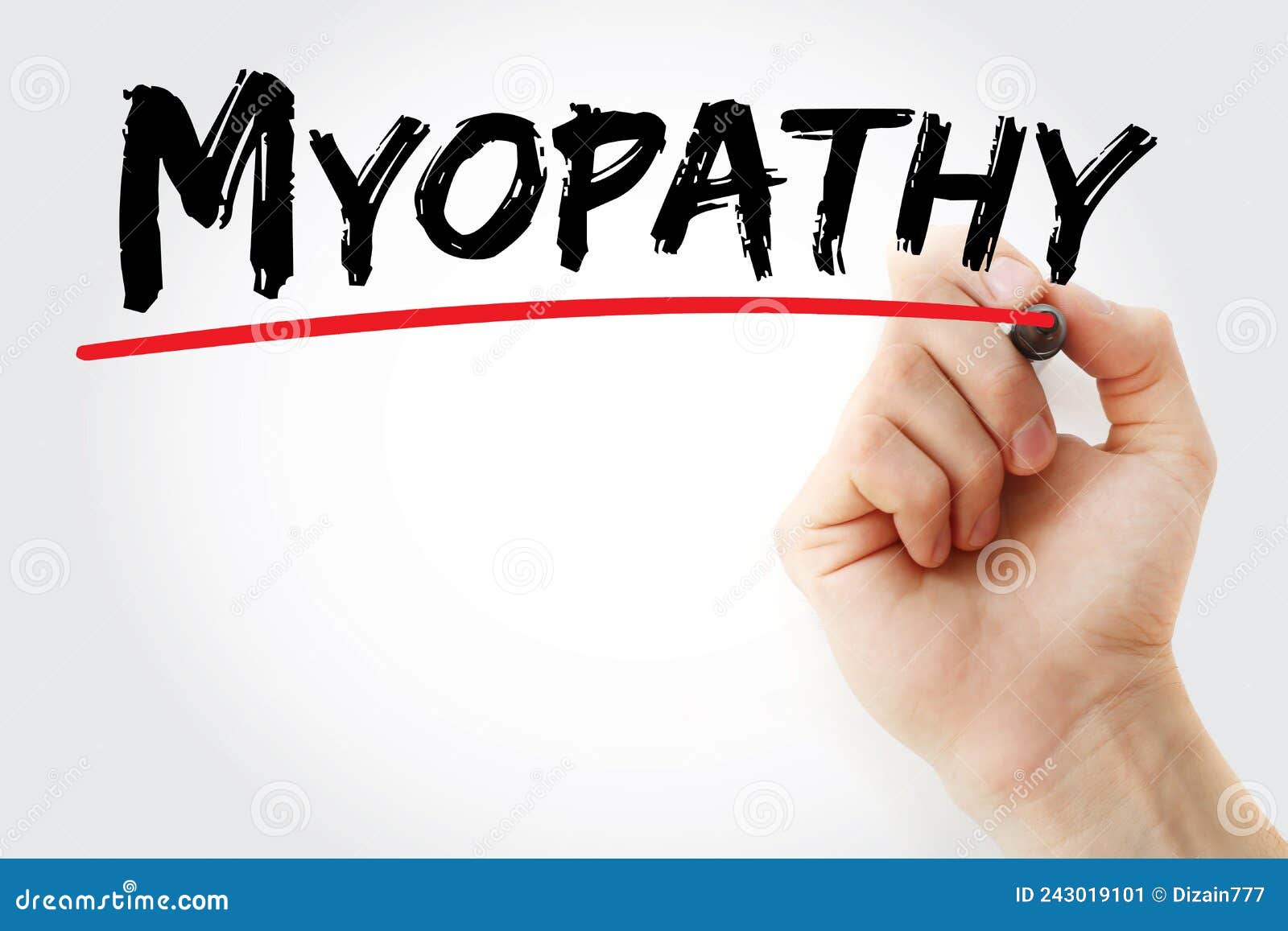 Myopathy. The Text Label Of The Medical Diagnosis. Stock Image ...
