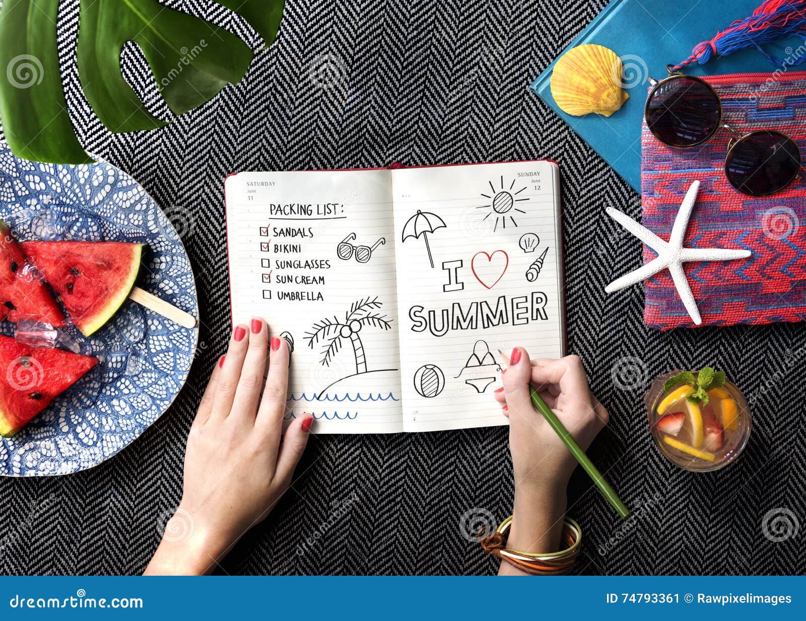 Hand Writing Note Diary Plan Concept Stock Image - Image of freedom ...