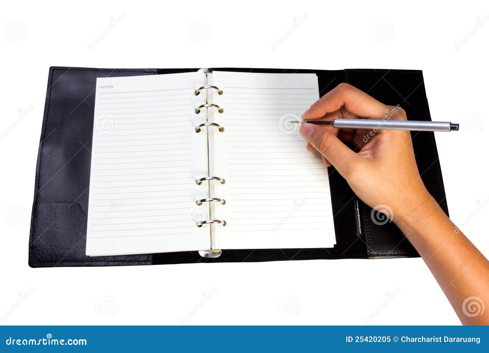 Hand writing in notebook stock image. Image of diary - 25420205